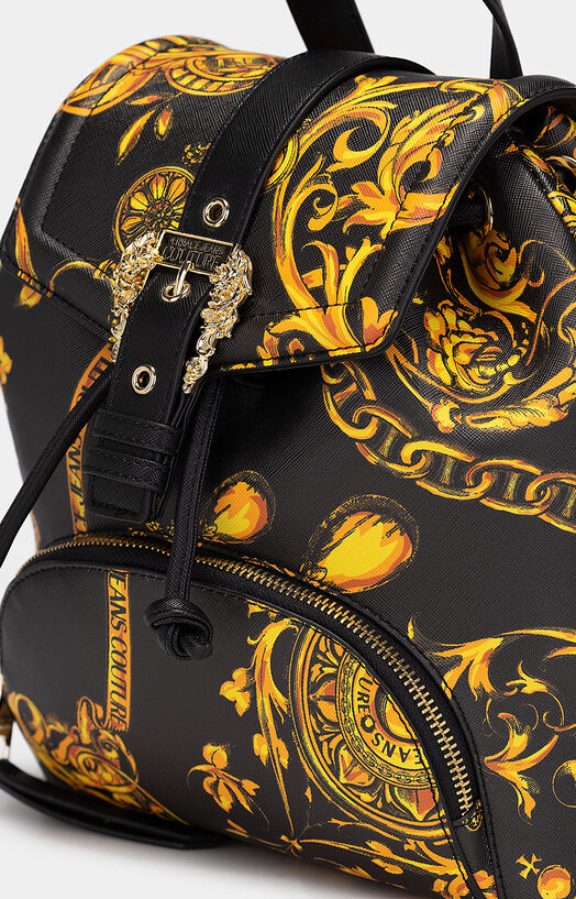 versace baroque print backpack
