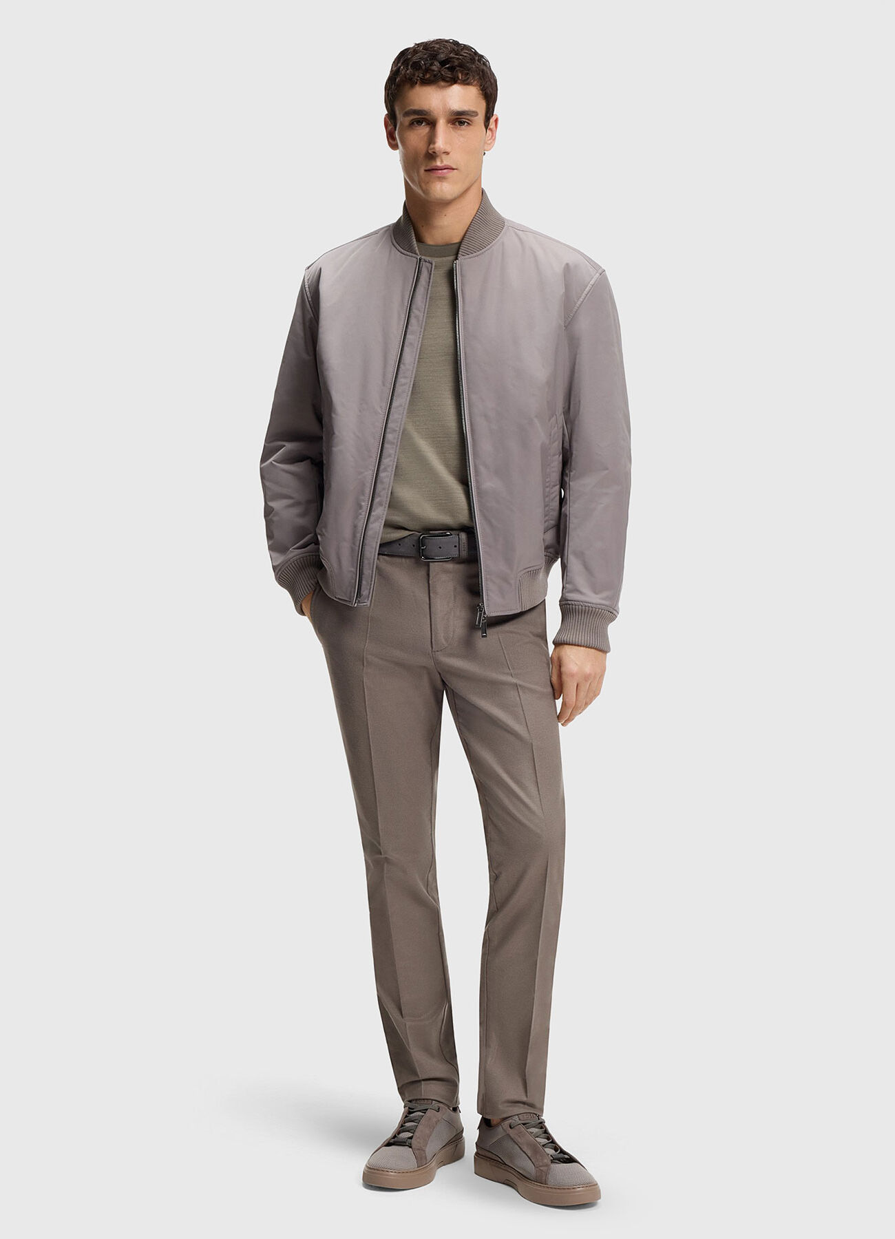 Тениска BOSS x ASTON MARTIN от памук и вълна на марката BOSS ...