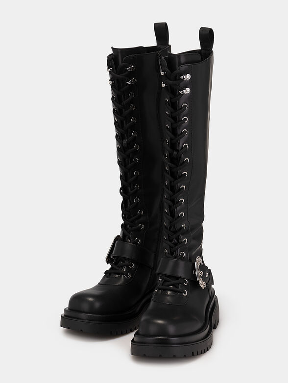 FONDO DREW boots with baroque detail brand VERSACE JEANS COUTURE ...