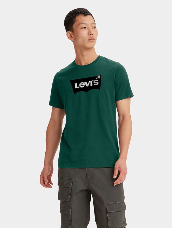 Levi’s® green cotton T-shirt with logo brand LEVI'S ...
