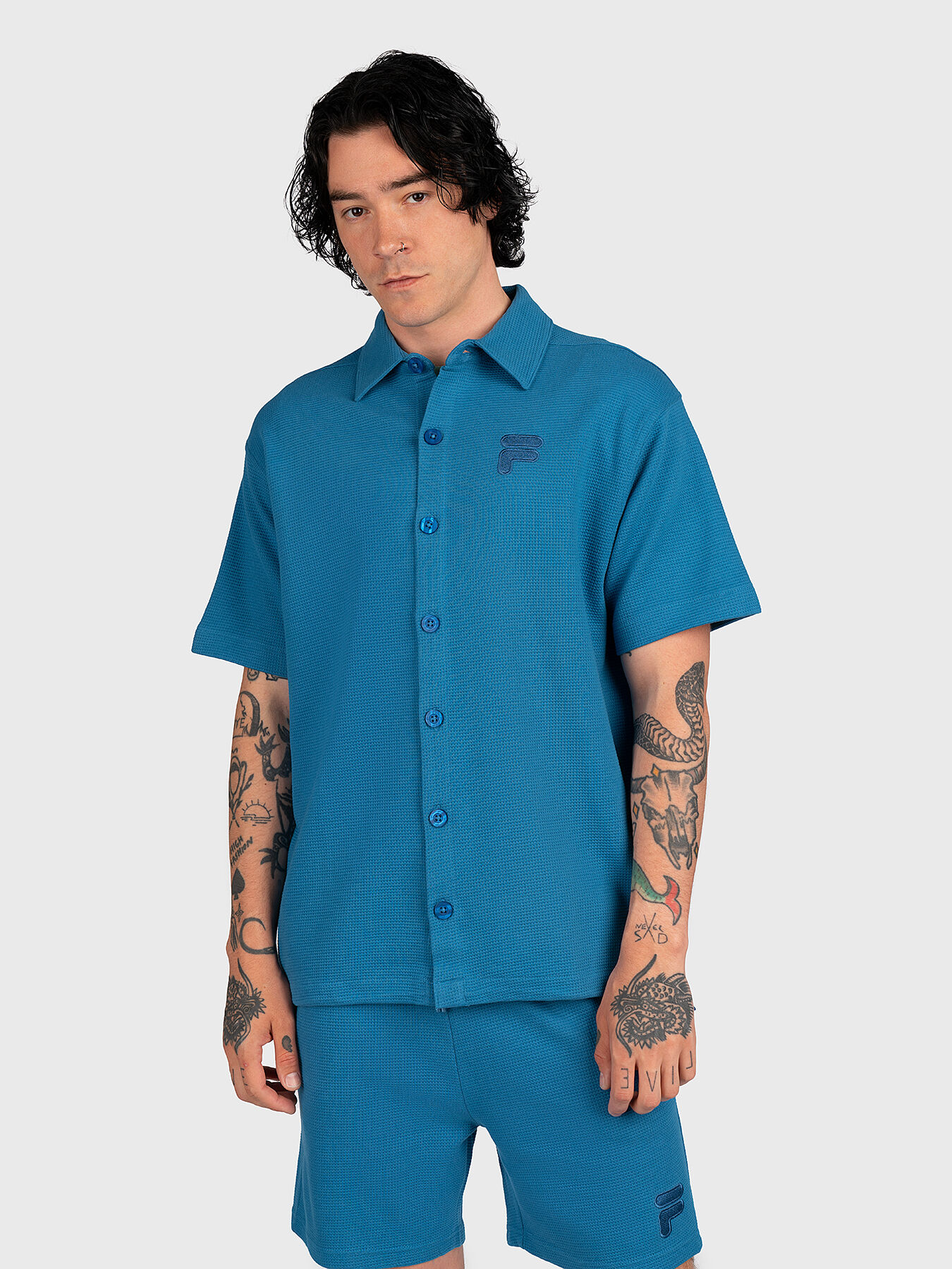 Sport overshirt with logo detail brand FILA Globalbrandsstore en