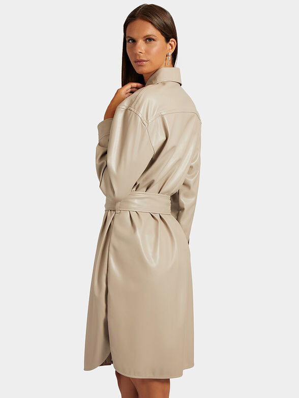 EUDOKIA beige dress with belt brand GUESS — Globalbrandsstore.com/en