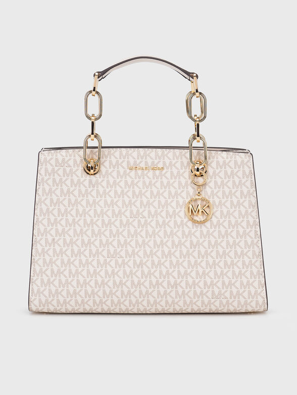 monogram print bag