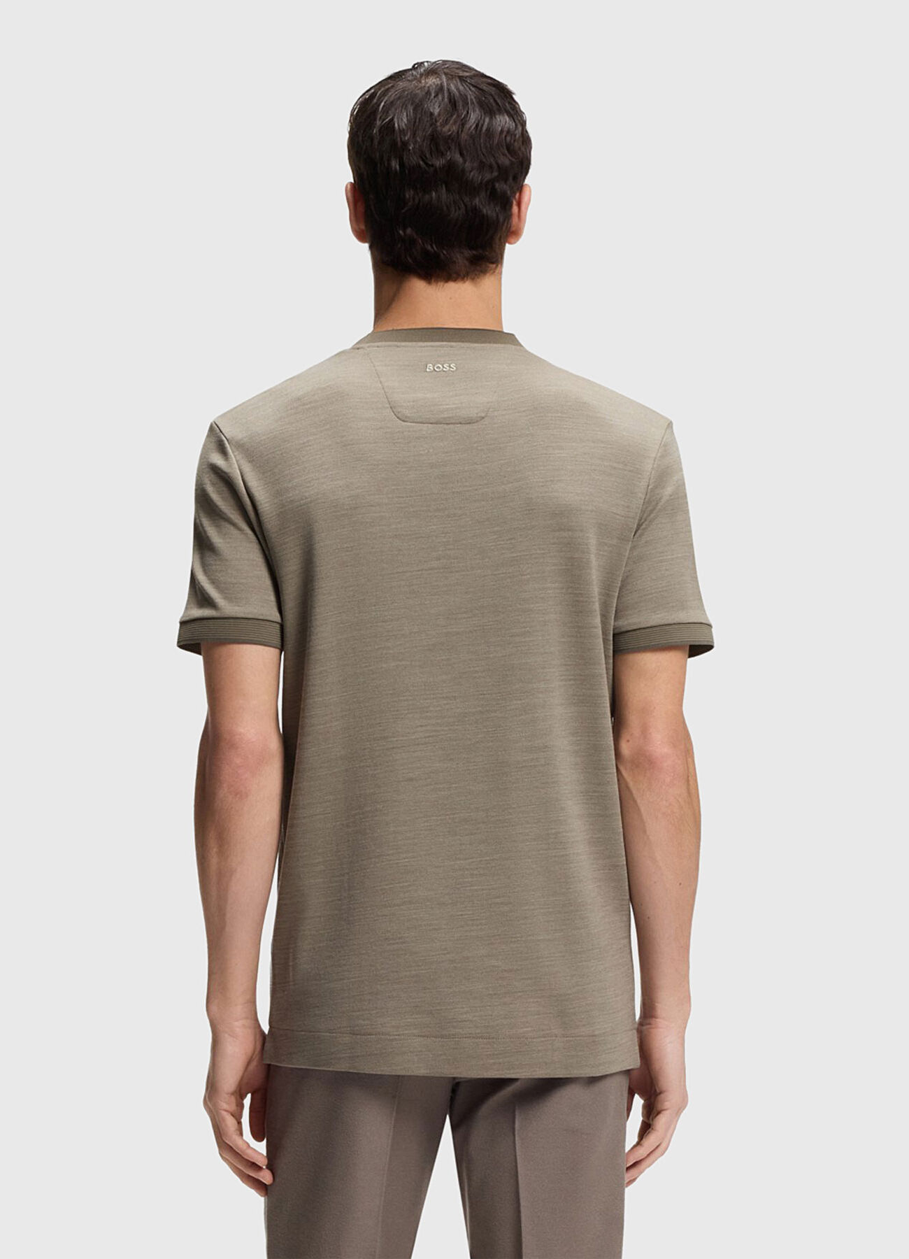 Тениска BOSS x ASTON MARTIN от памук и вълна на марката BOSS ...