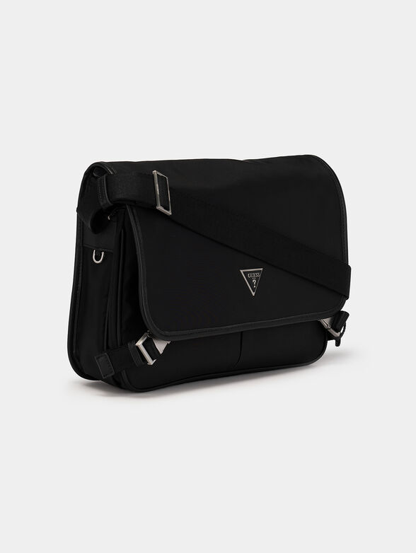 Textile crossbody bag with triangular logo detail brand GUESS ...