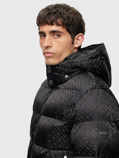 CORBINIAN 1 jacket with monogram logo effect brand BOSS ...