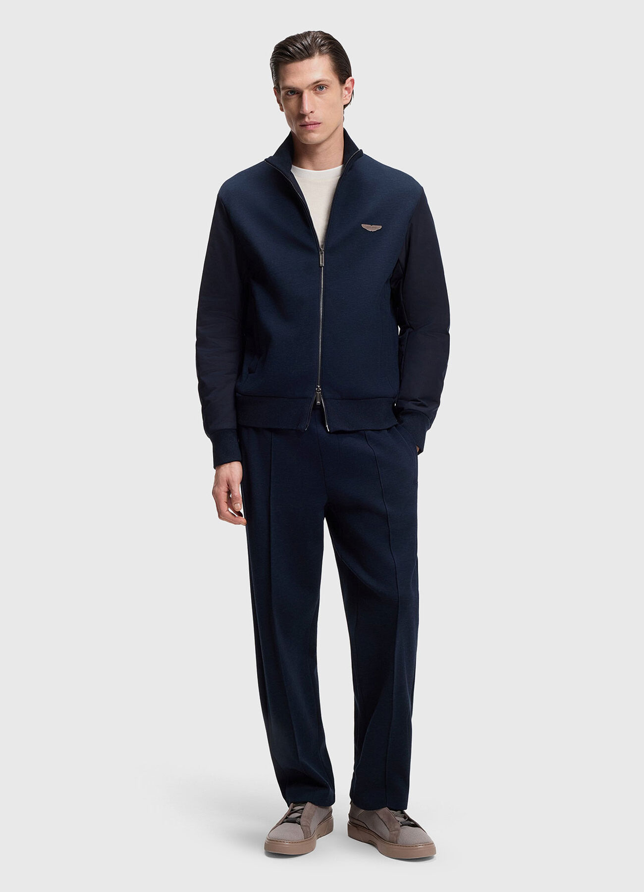 Суитшърт BOSS x ASTON MARTIN с цип на марката BOSS — Globalbrandsstore.com