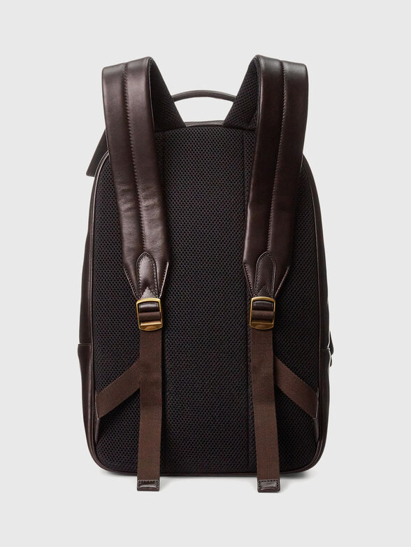 polo backpack leather