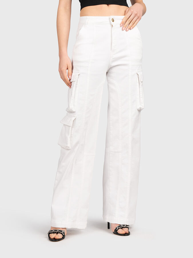 versace pants white