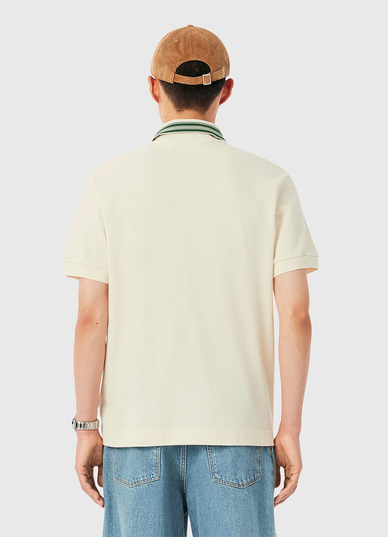 Памучен поло-шърт с копчета на марката LACOSTE — Globalbrandsstore.com