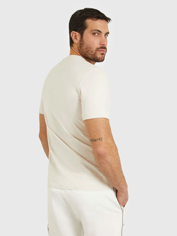 QUEENCIE black T-shirt with contrast logo print brand GUESS ...