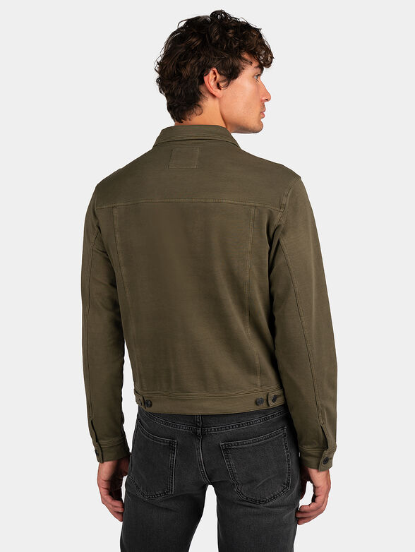 ERWIN cropped jacket in green brand GUESS — Globalbrandsstore.com/en