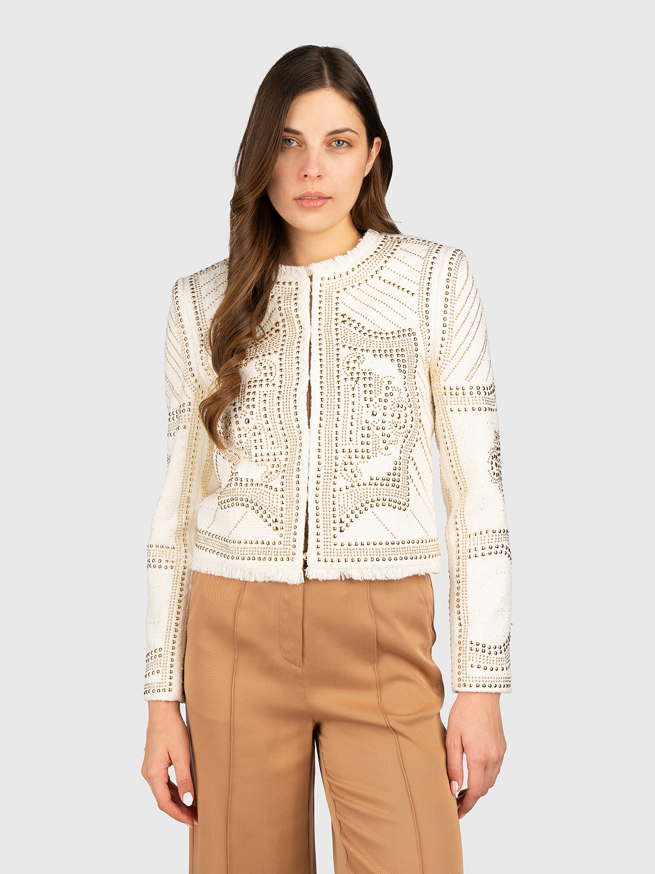 HELENE cropped jacket with eyelets brand Marciano — Globalbrandsstore ...