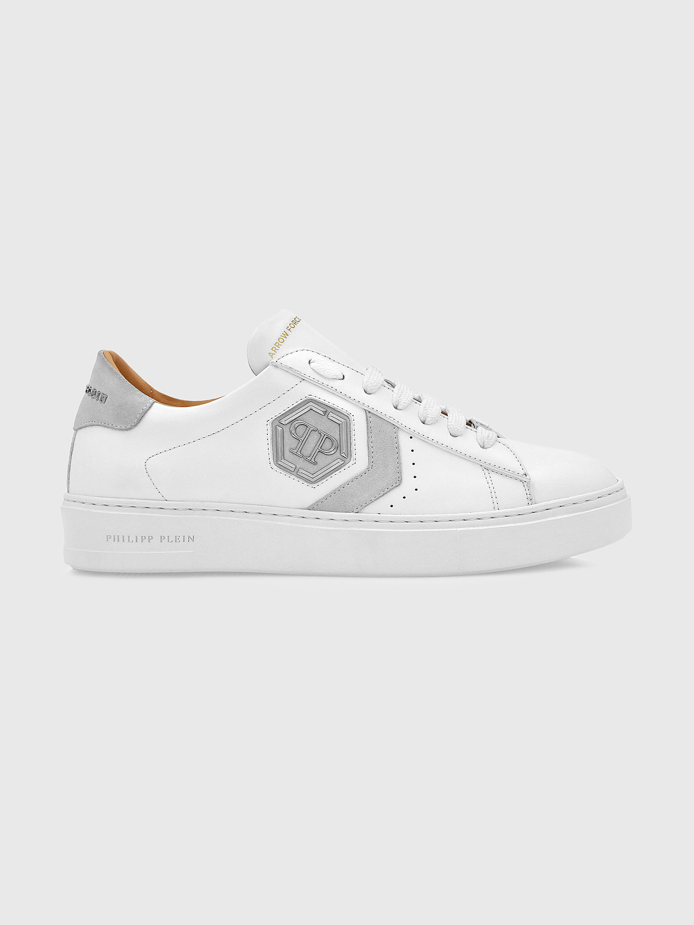 Leather shoes with logo detail brand PHILIPP PLEIN — Globalbrandsstore ...