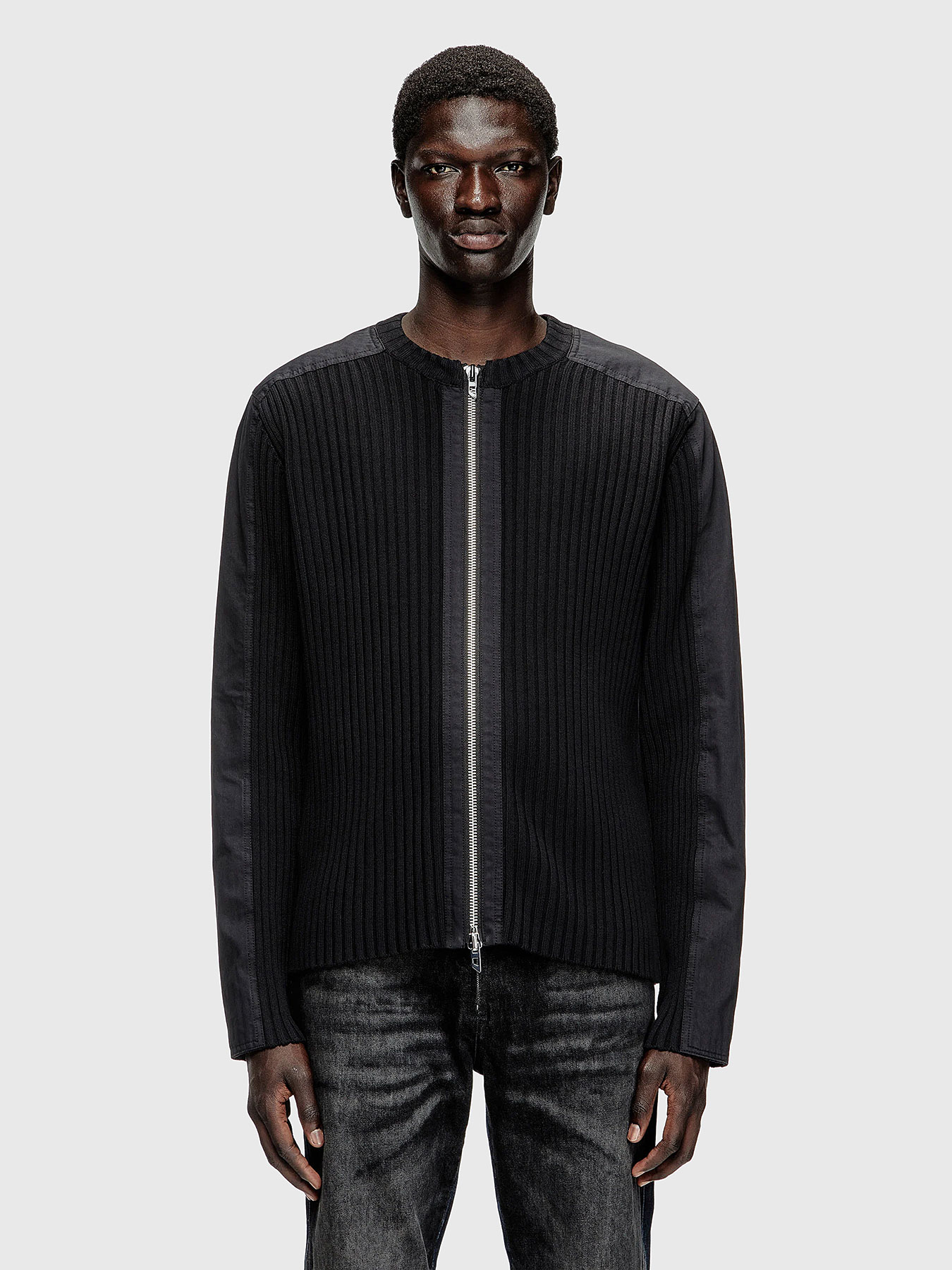 K-MATTY cotton cardigan with zip brand DIESEL — Globalbrandsstore.com/en