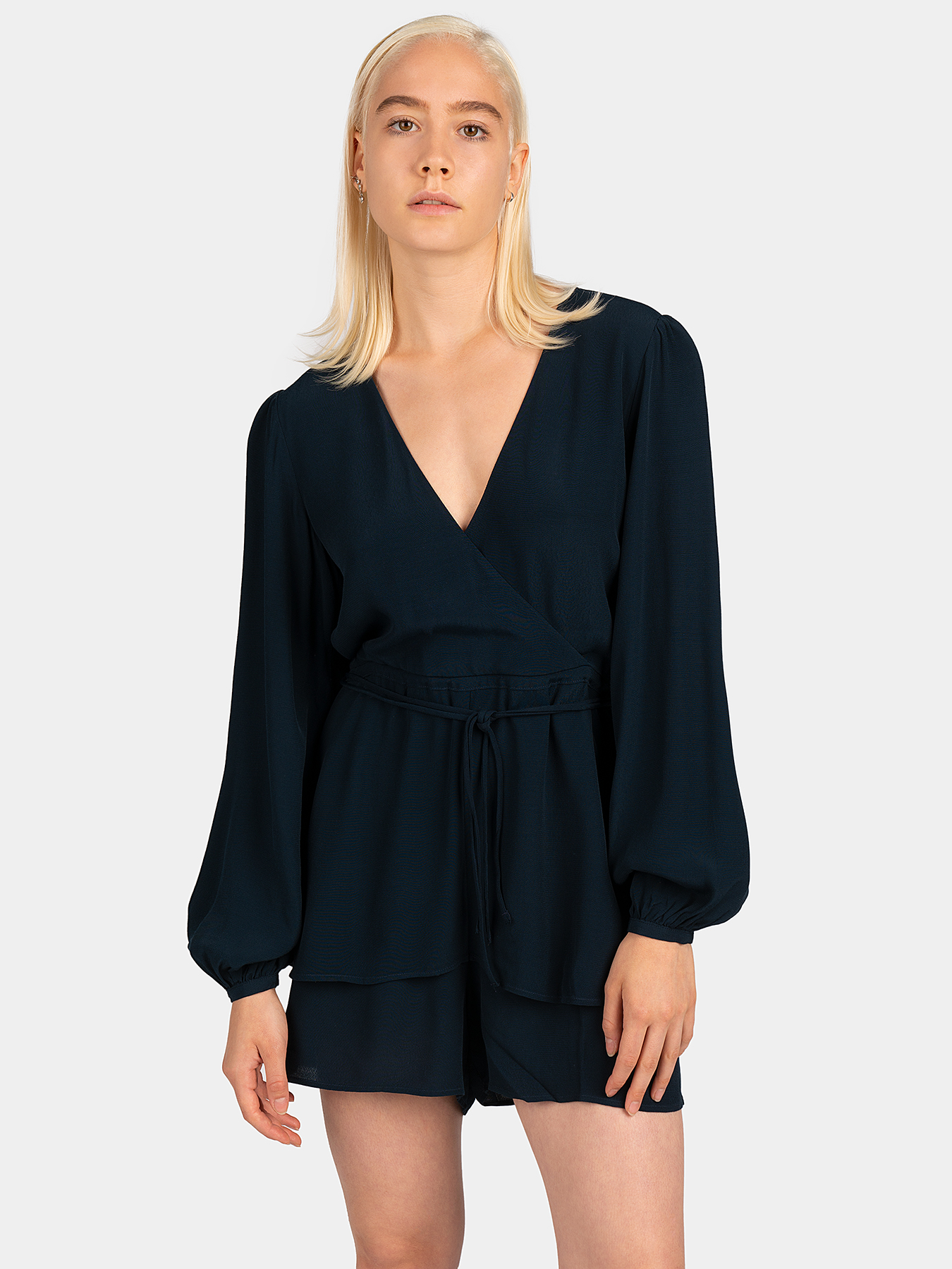 Navy blue EVELYN jumpsuit with cut-out back detail brand Pepe Jeans ...