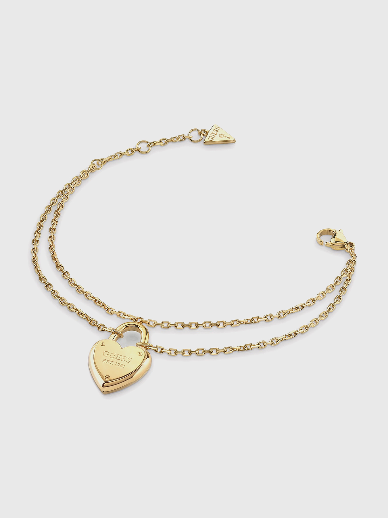 MINI HEART LOCK bracelet in gold brand GUESS — Globalbrandsstore.com/en
