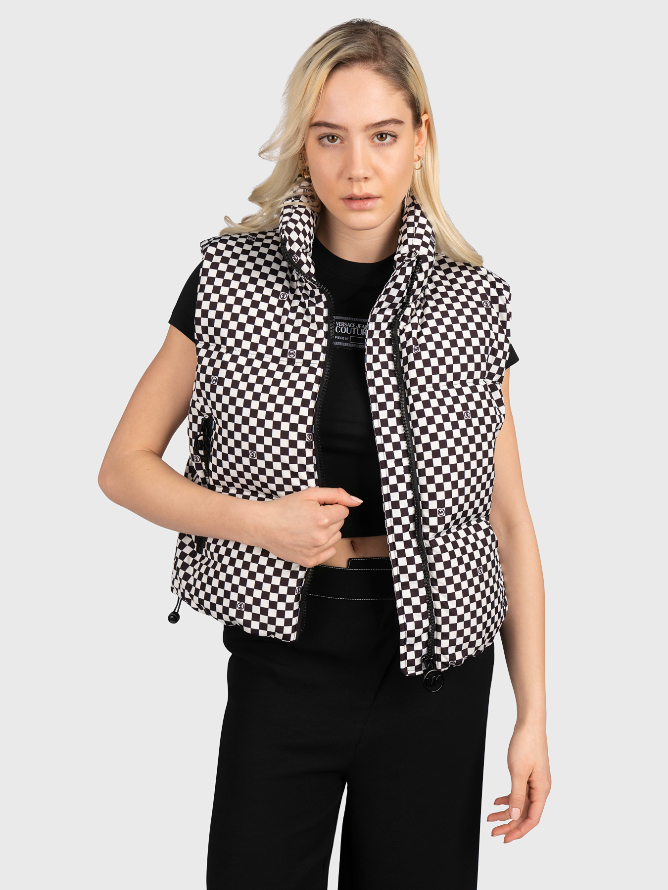 Checkered vest with logo detail brand MICHAEL KORS — Globalbrandsstore ...
