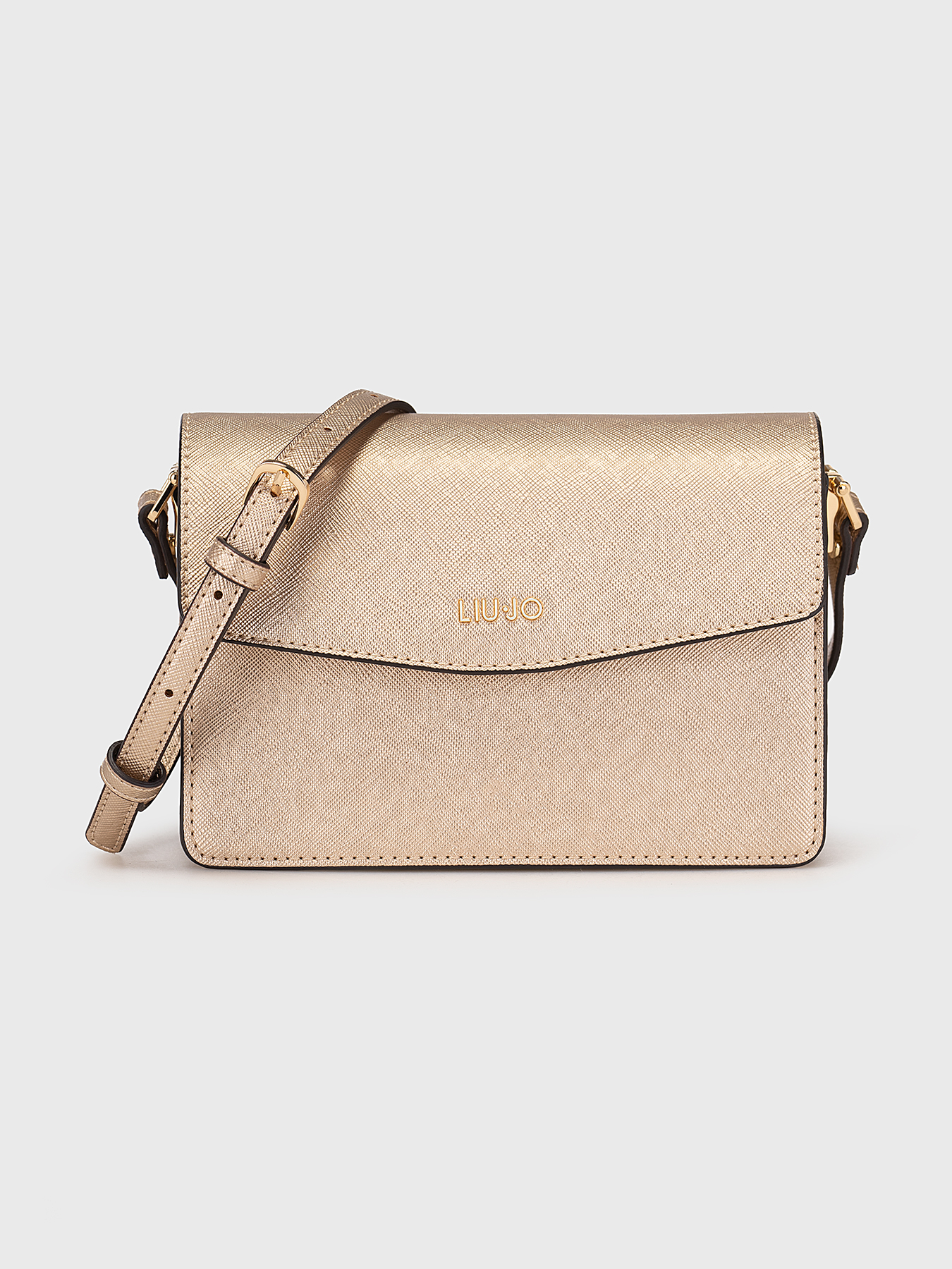 Black crossbody bag with logo detail brand LIU JO — Globalbrandsstore ...