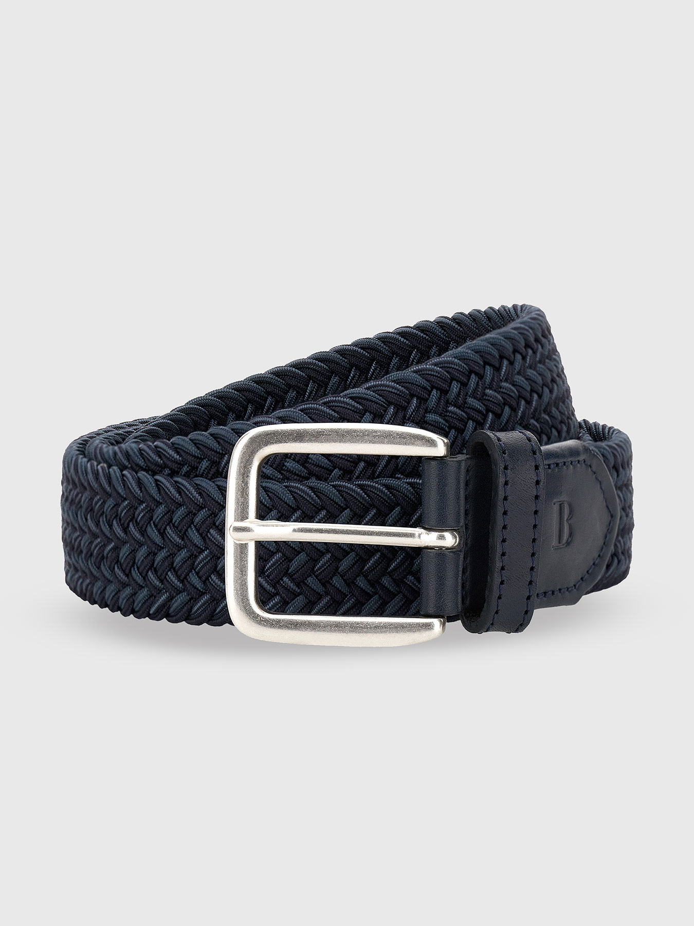 Dark blue woven belt brand BOGGI — Globalbrandsstore.com/en