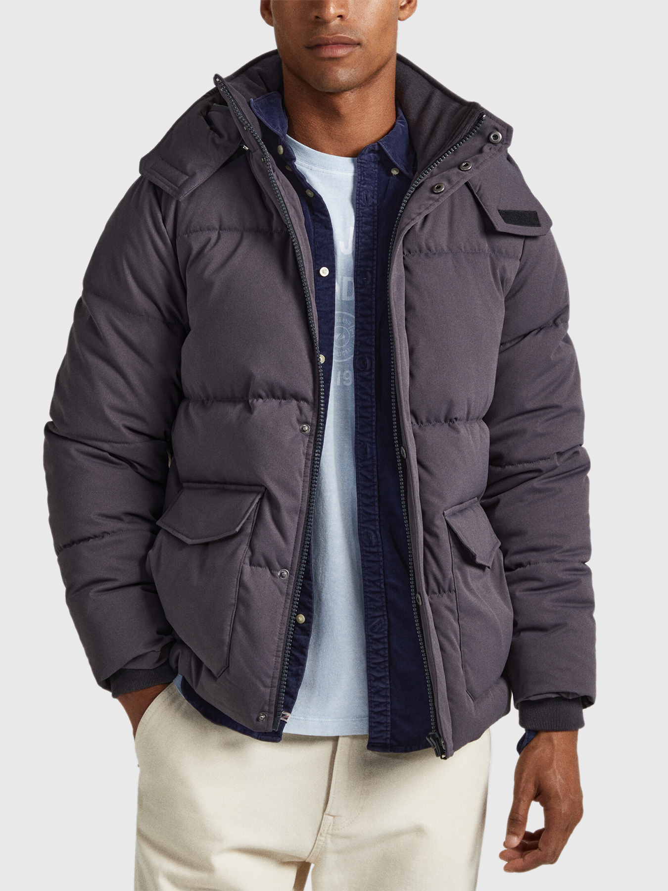 BIEL puffer jacket with logo accent brand Pepe Jeans ...