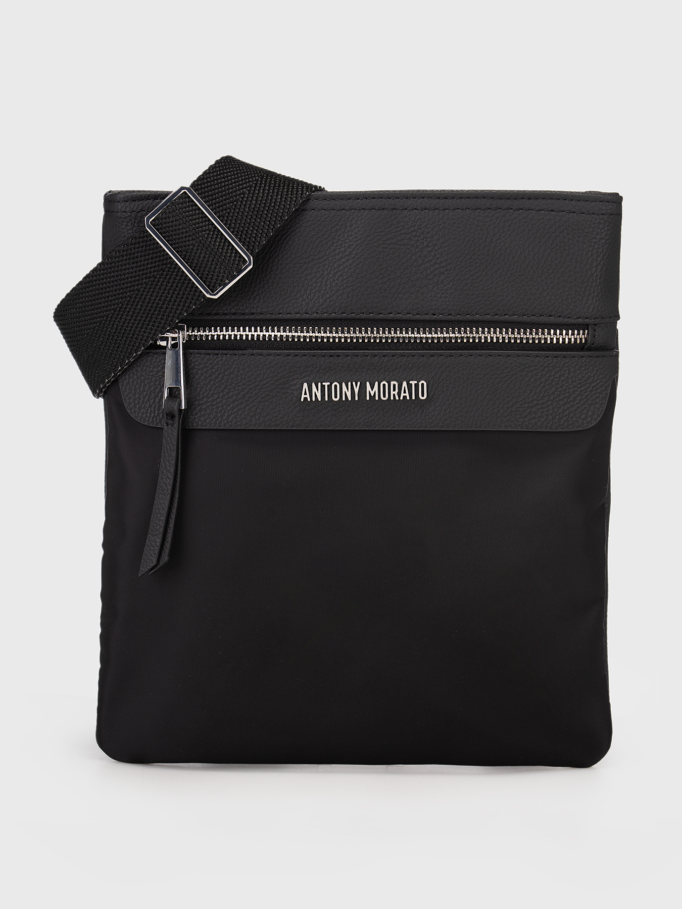 Logo detail crossbody bag in black brand ANTONY MORATO ...