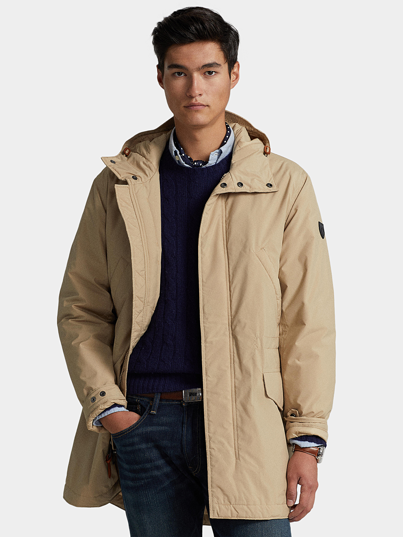 Beige parka brand POLO RALPH LAUREN — Globalbrandsstore.com/en