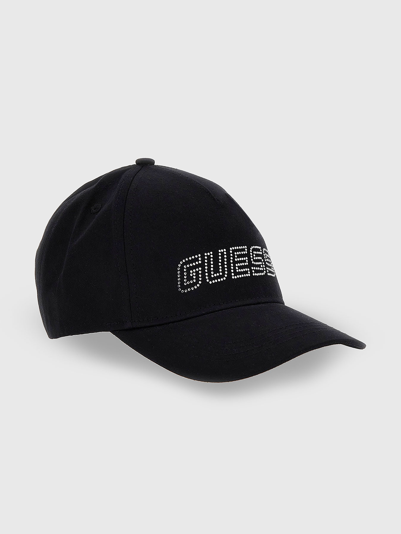 Hat with rhinestones logo brand GUESS — Globalbrandsstore.com/en