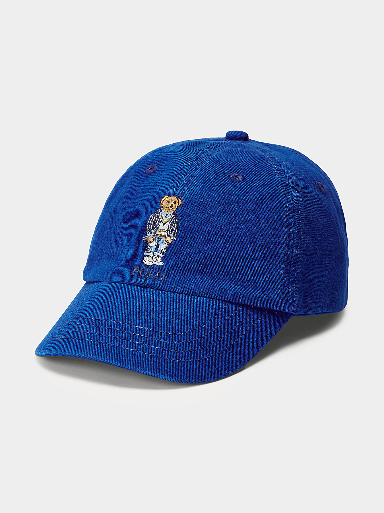 Blue baseball cap with Polo Bear embroidery brand POLO RALPH LAUREN ...