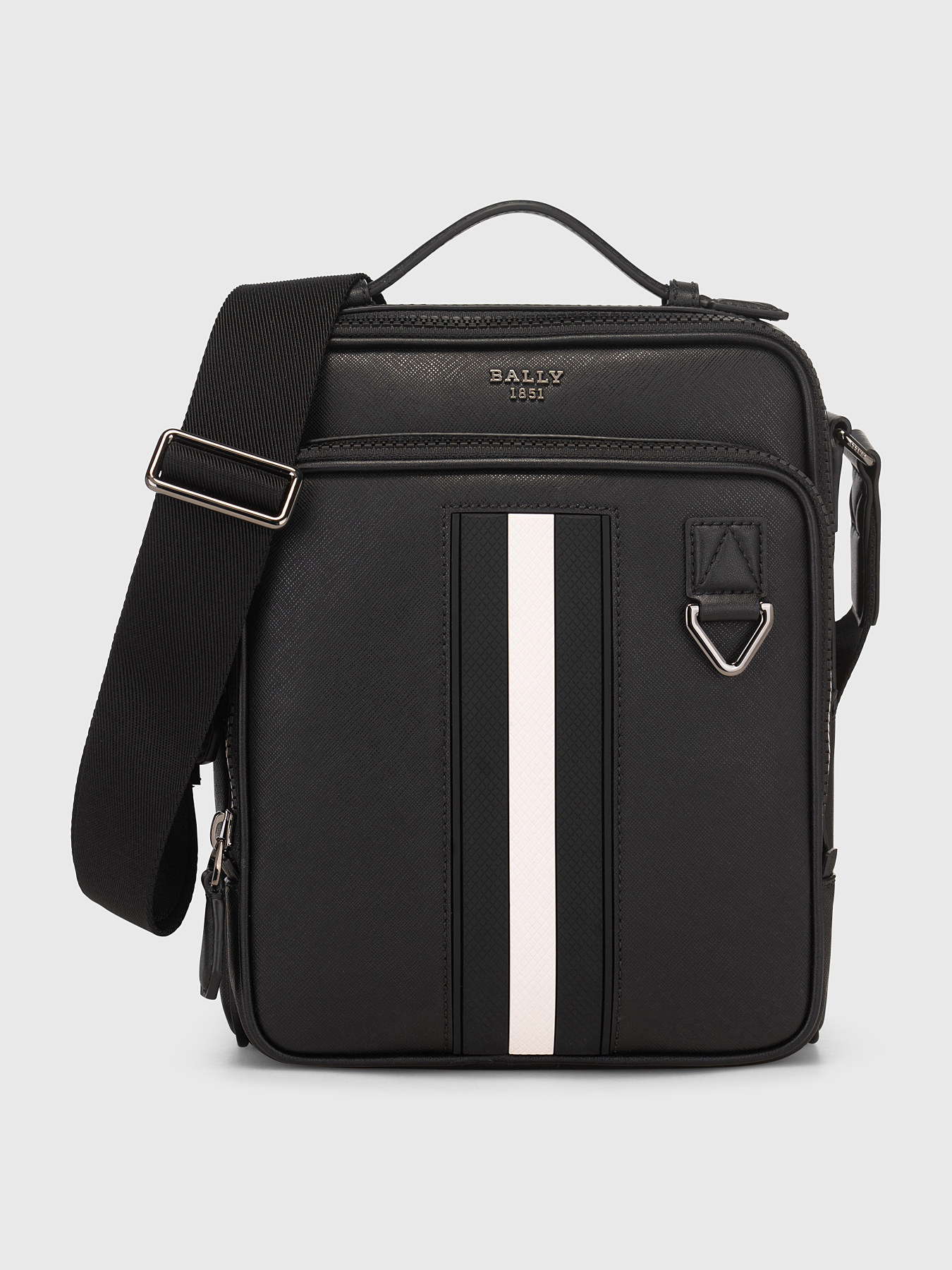MACKAO crossbody bag with contrast stripe brand BALLY ...