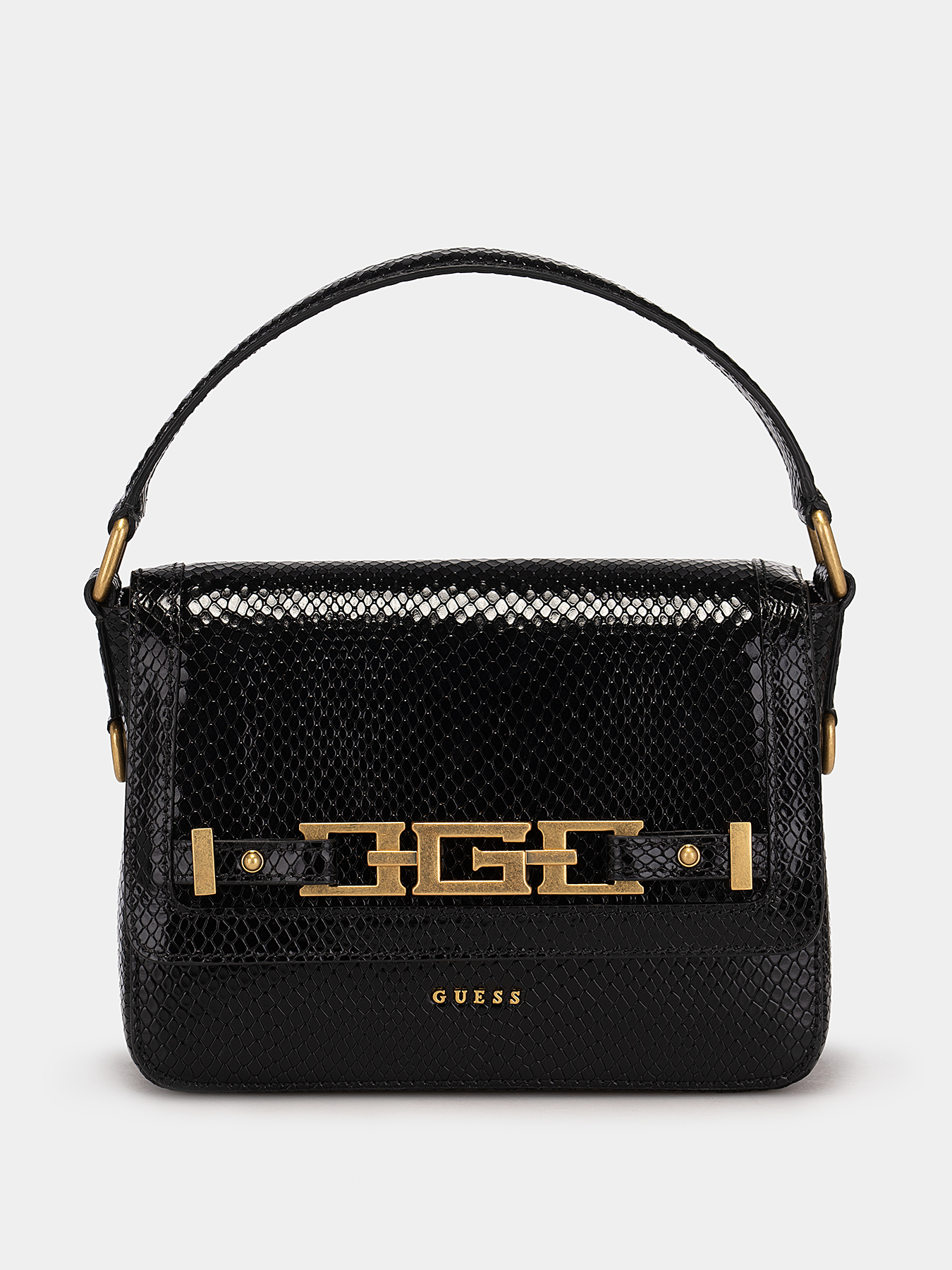 CRISTINA crossbody bag with snake texture brand GUESS ...