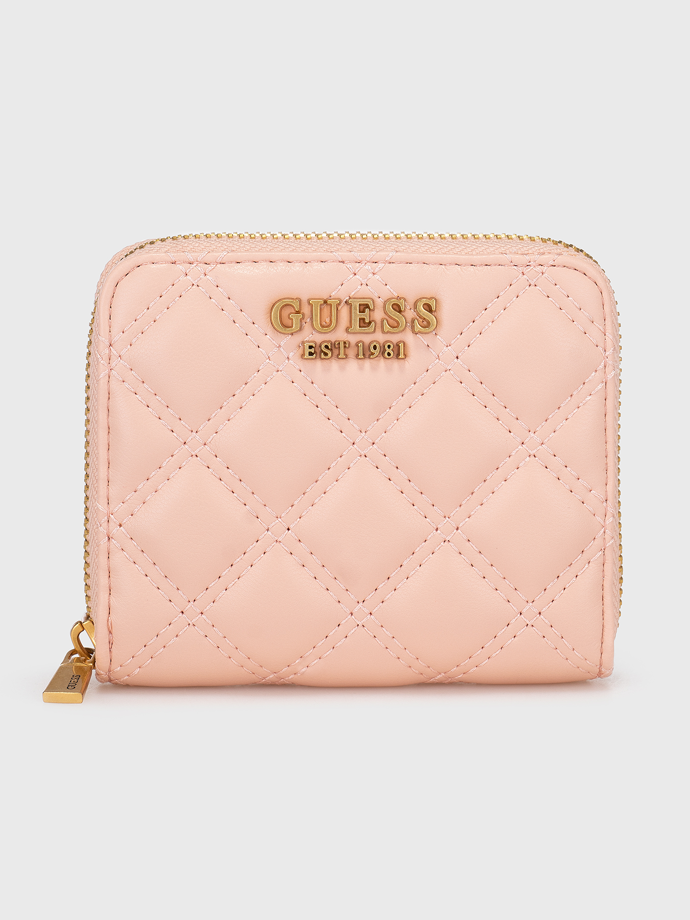GIULLY wallet with quilted effect in beige color brand GUESS ...