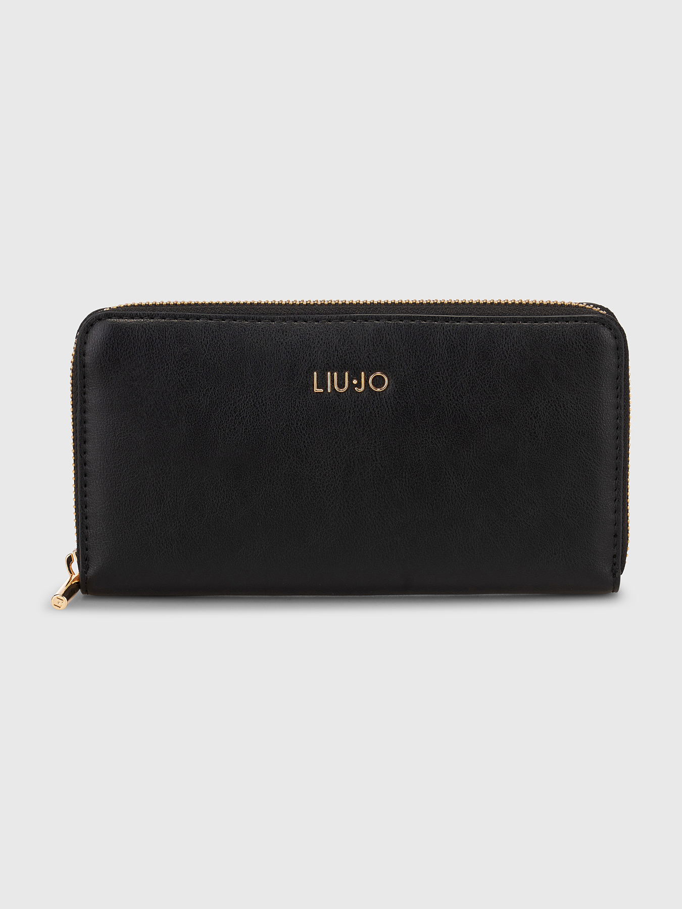 Logo detail black wallet brand LIU JO — Globalbrandsstore.com/en