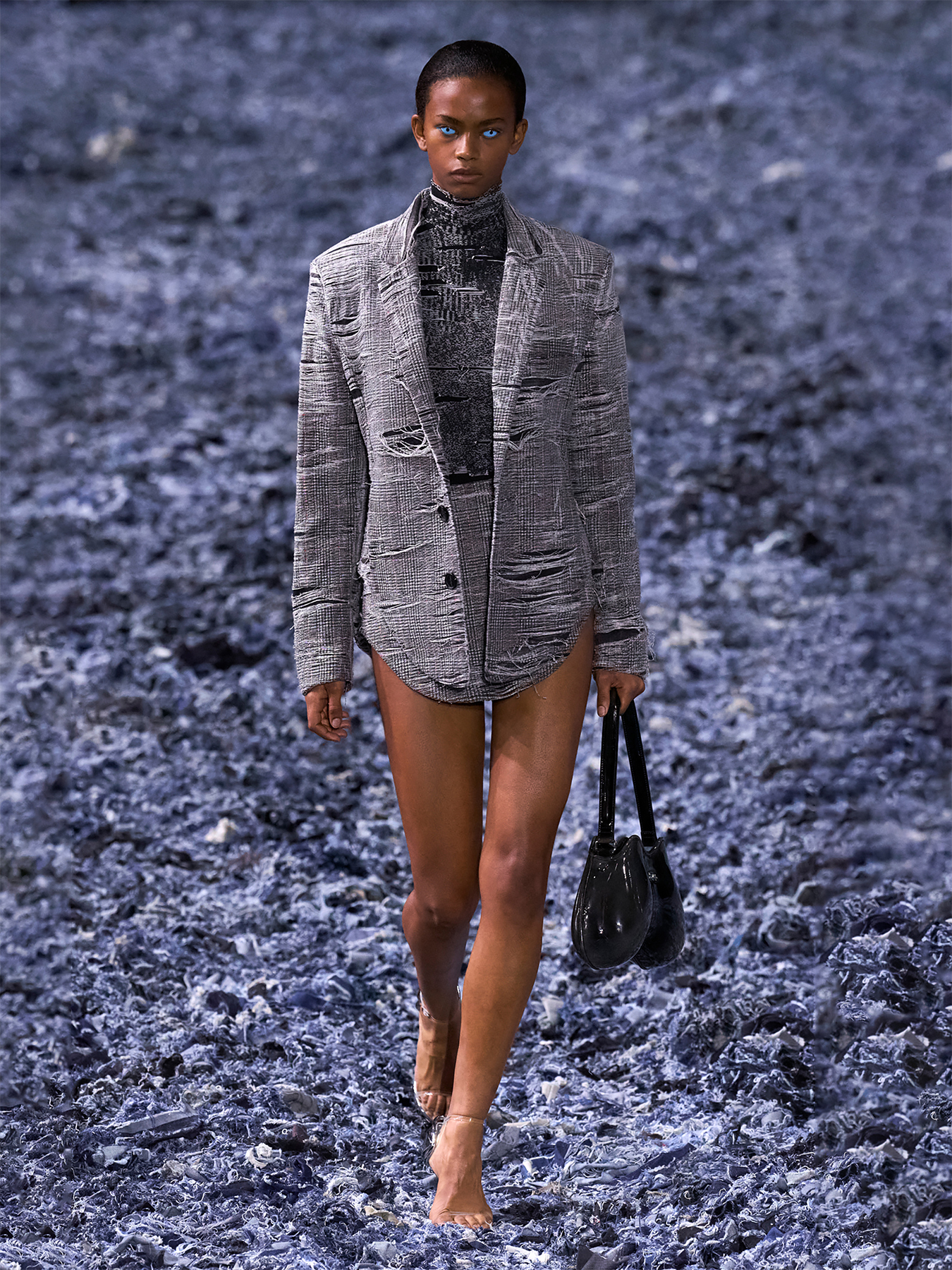DE-PHONIX-FSG blazer with rips brand DIESEL — Globalbrandsstore.com/en