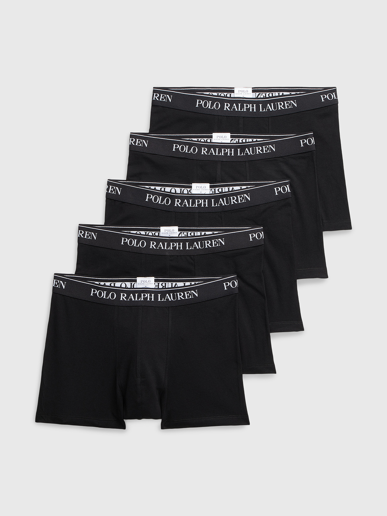 Set of five pairs of black trunks brand POLO RALPH LAUREN ...