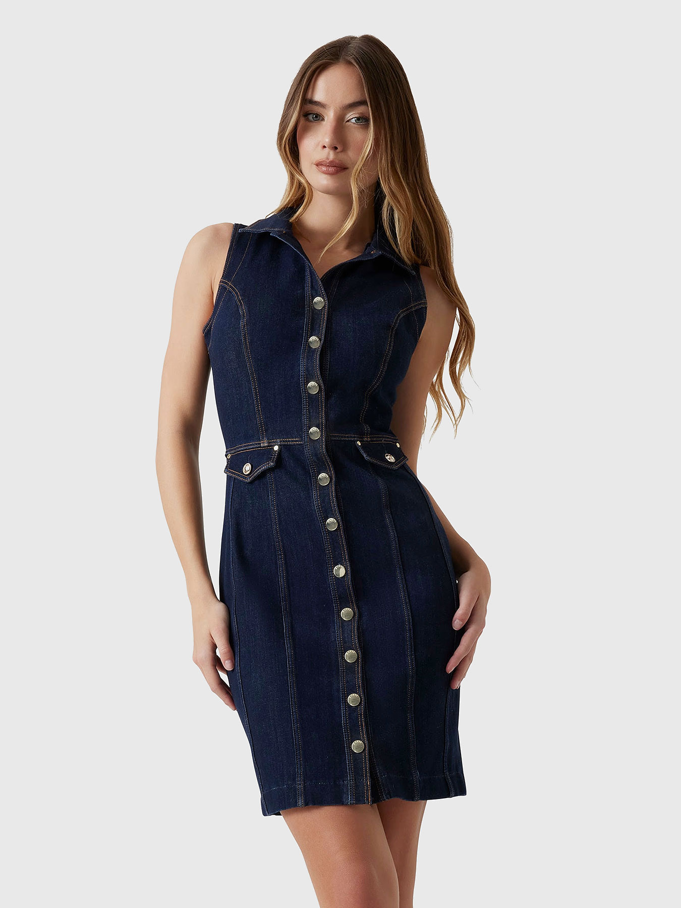 DESTINY mini denim dress brand GUESS — Globalbrandsstore.com/en