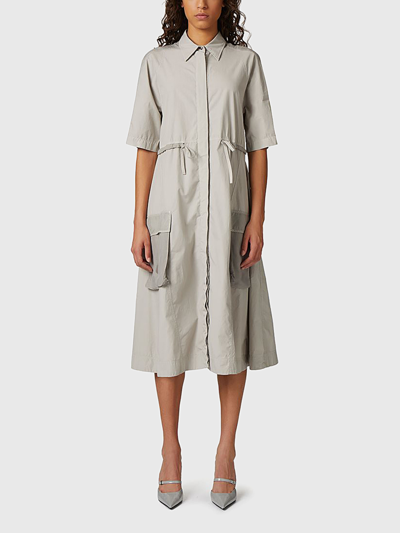 Cotton blend dress with accent pockets brand ICEBERG ...