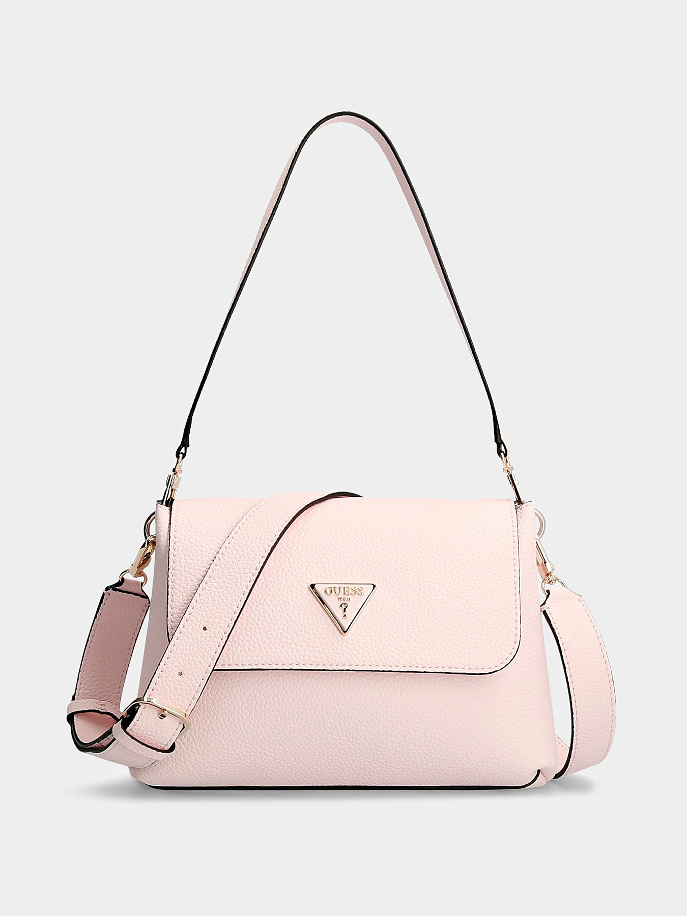 Shoulder bag with triangular logo brand GUESS — Globalbrandsstore.com/en