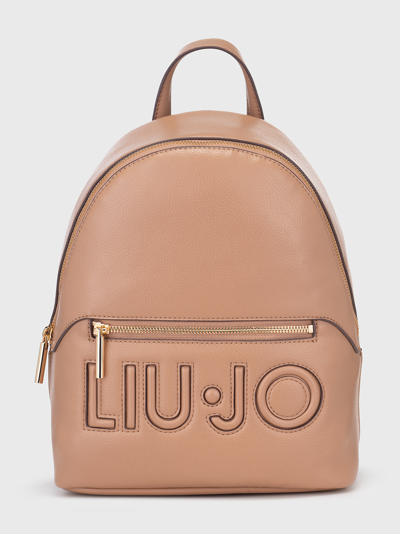Logo detail backpack in beige brand LIU JO — Globalbrandsstore.com/en