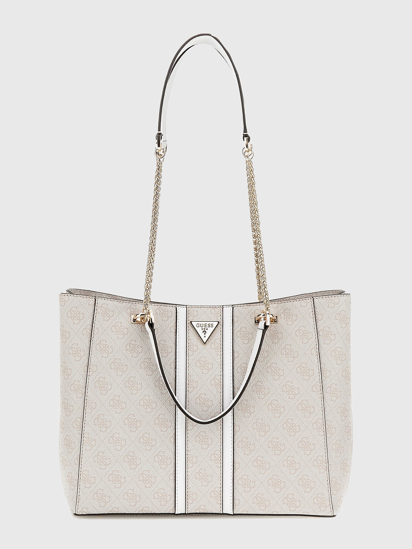 NOREEN bag with monogram in beige brand GUESS — Globalbrandsstore.com/en