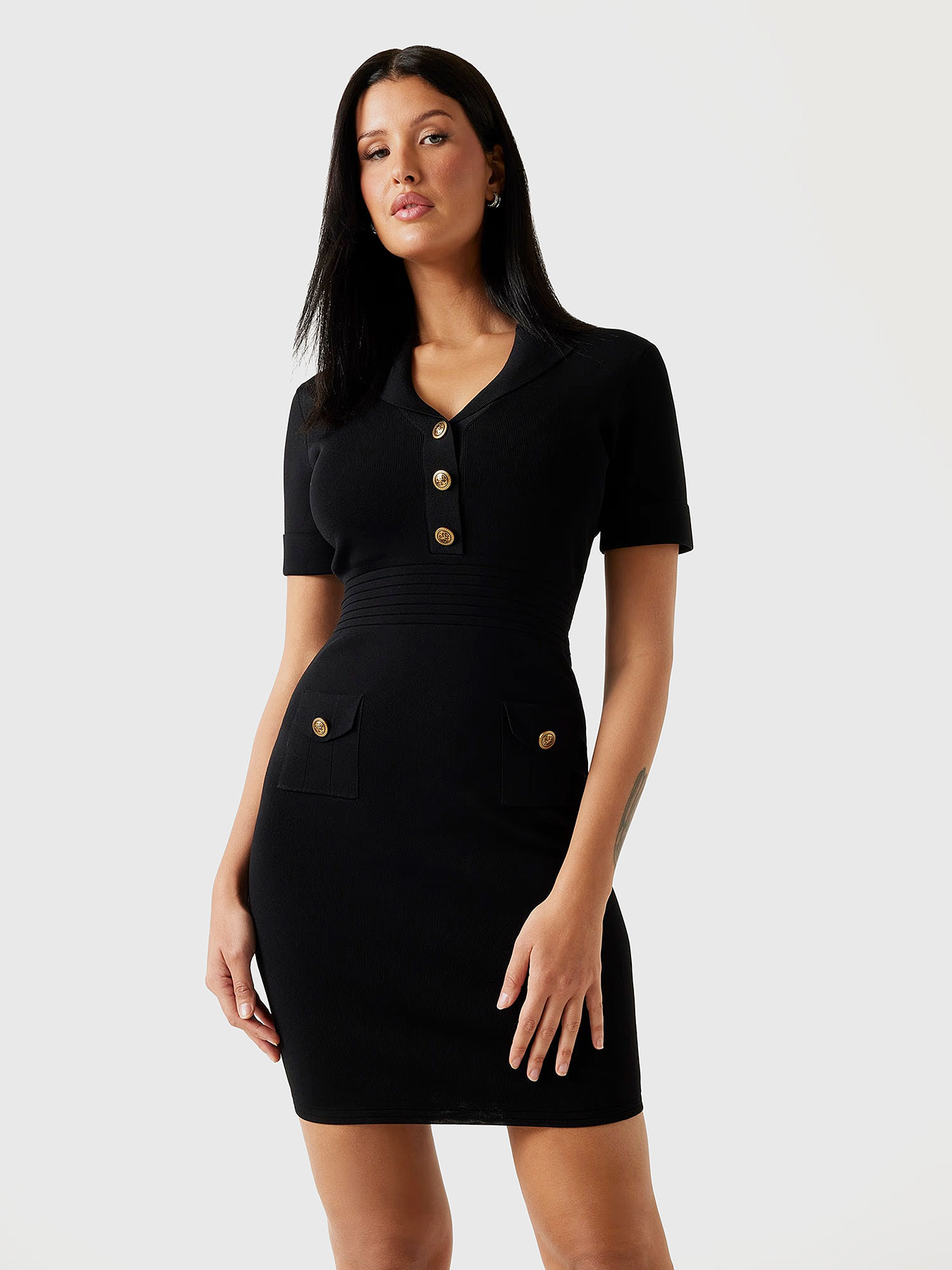 FELICITY mini dress with accent buttons brand GUESS — Globalbrandsstore ...