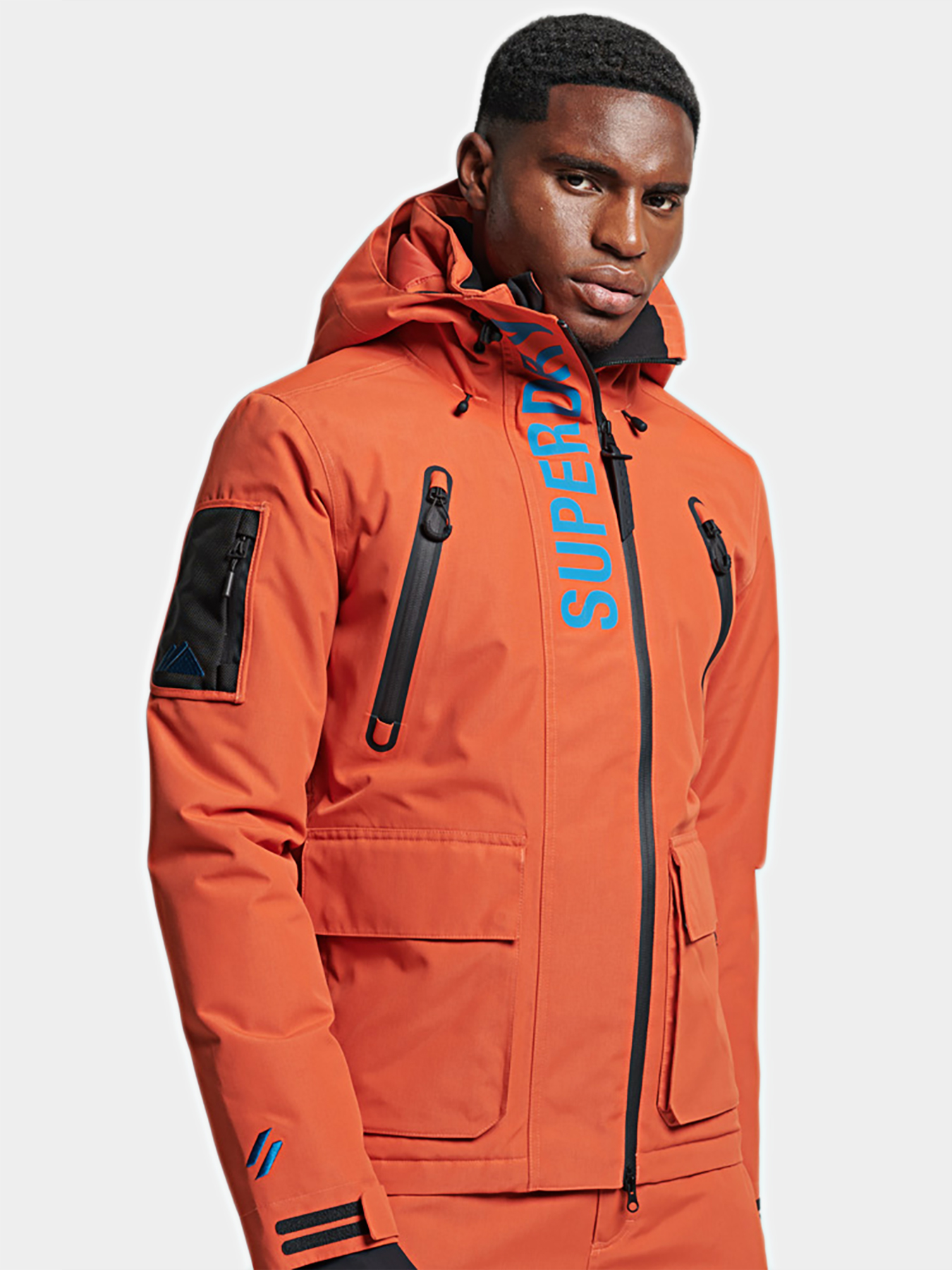 ULTIMATE RESCUE jacket with contrasting logo brand SUPERDRY ...