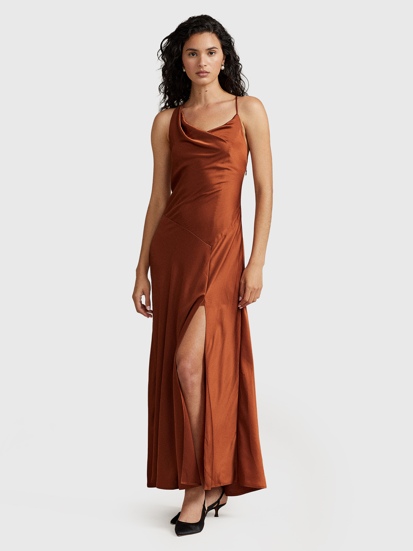 Dress with ties and accent neckline brand POLO RALPH LAUREN ...