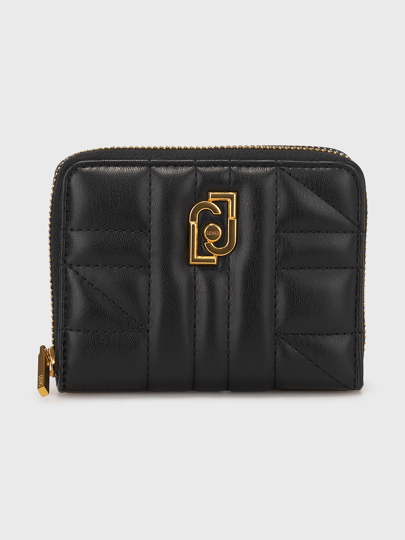Beige wallet with gold logo brand LIU JO — Globalbrandsstore.com/en