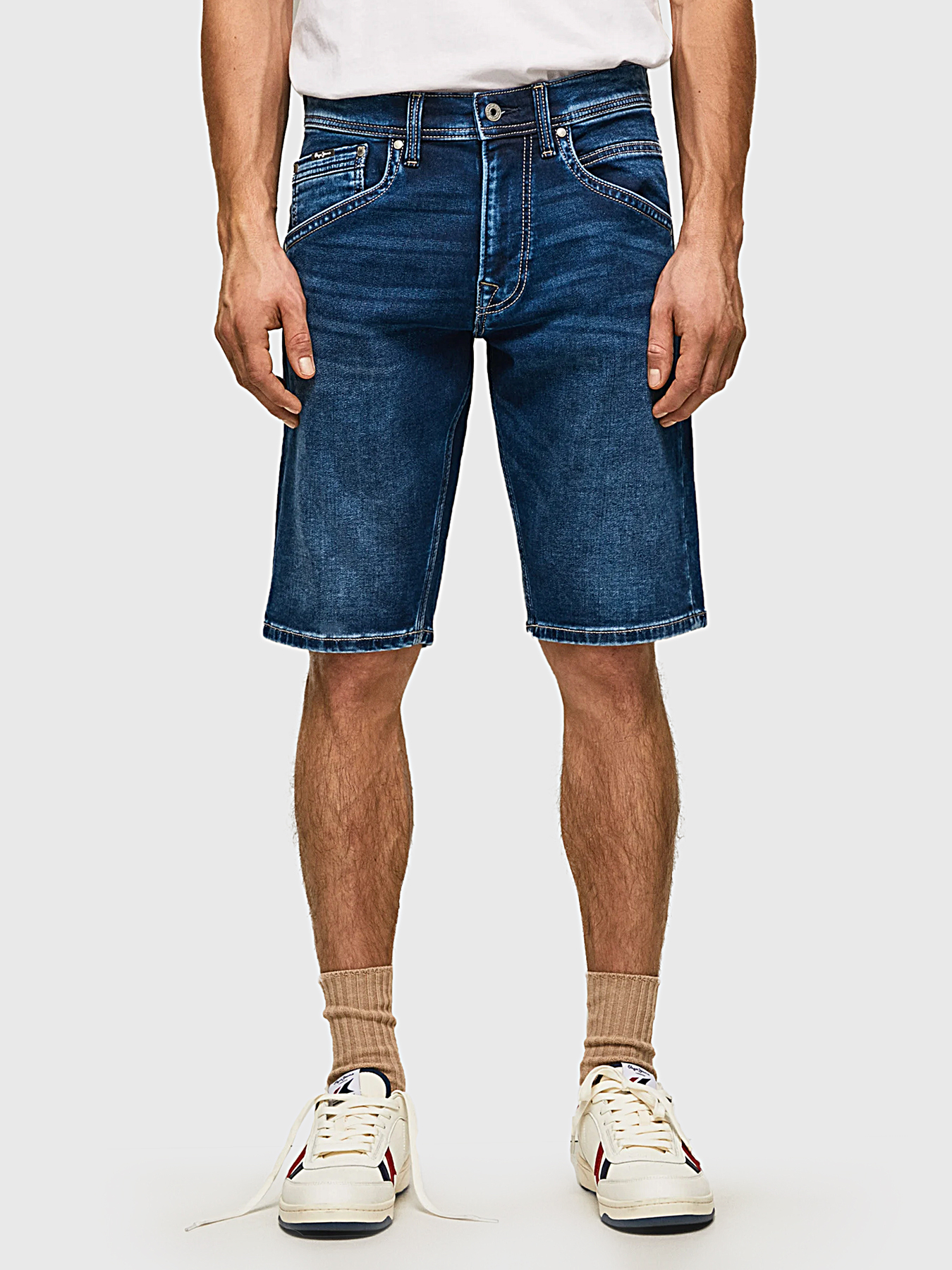 TRACK dark blue denim shorts brand Pepe Jeans — Globalbrandsstore.com/en