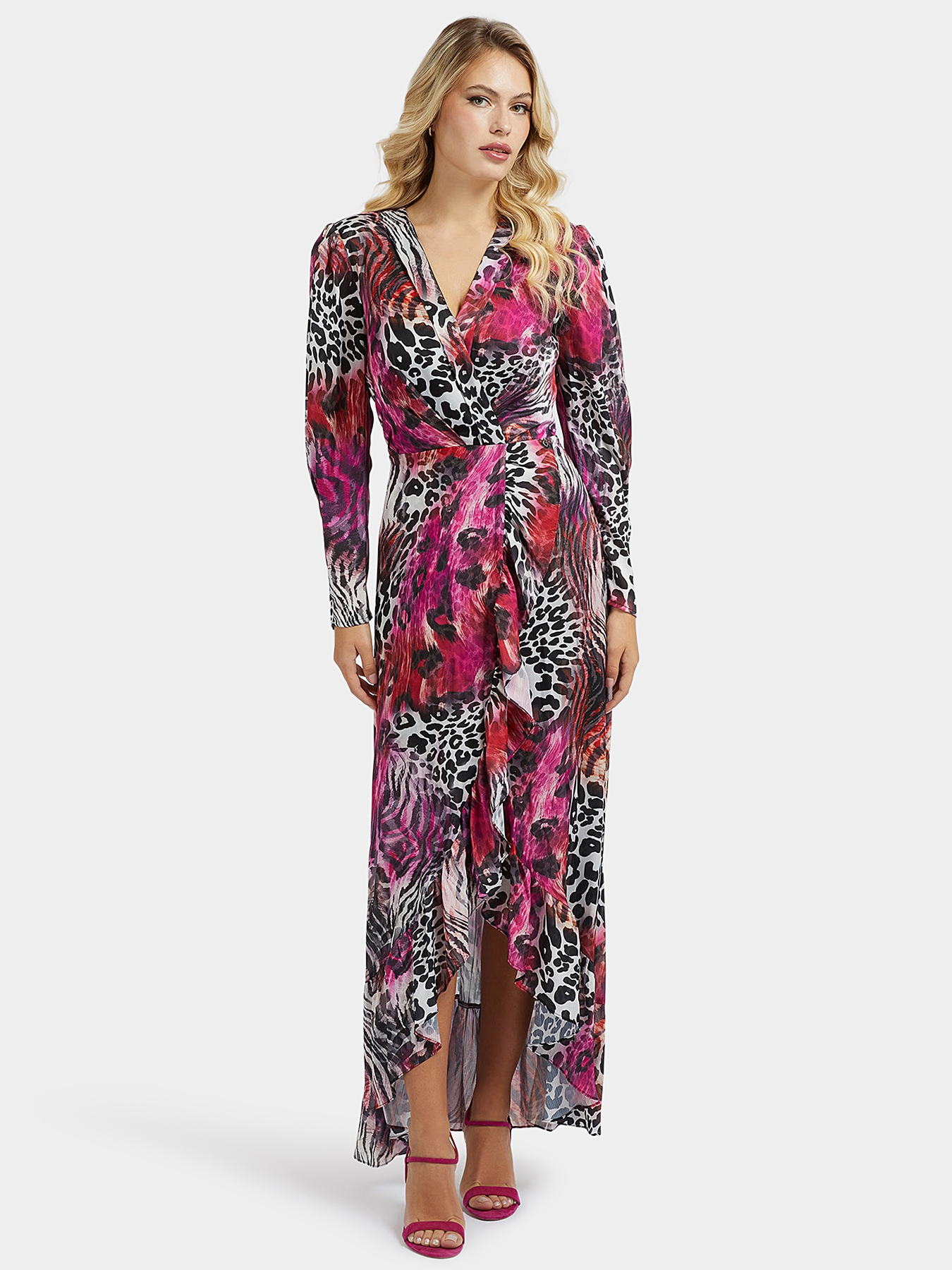 LUANA dress with animal motifs brand GUESS — Globalbrandsstore.com/en