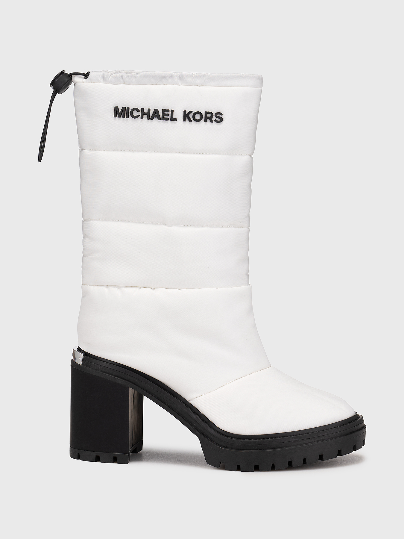 HOLT quilted boots with logo detail brand MICHAEL KORS ...