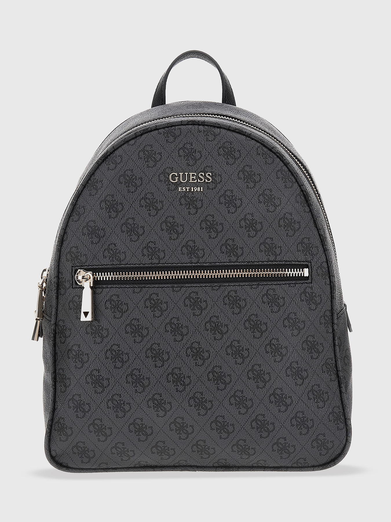 Black backpack with accent logo brand GUESS — Globalbrandsstore.com/en