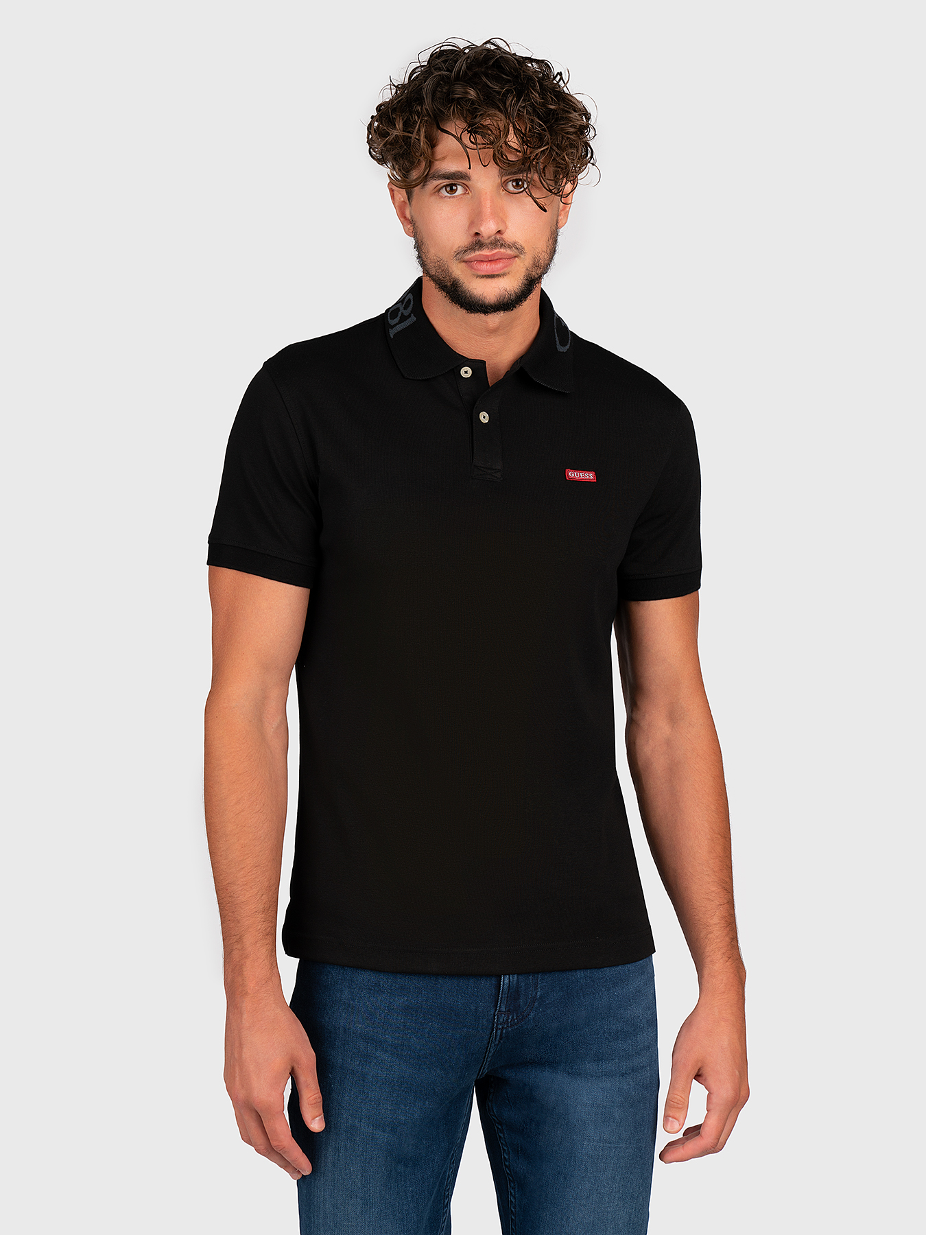 NOLAN cotton blend polo-shirt brand GUESS — Globalbrandsstore.com/en