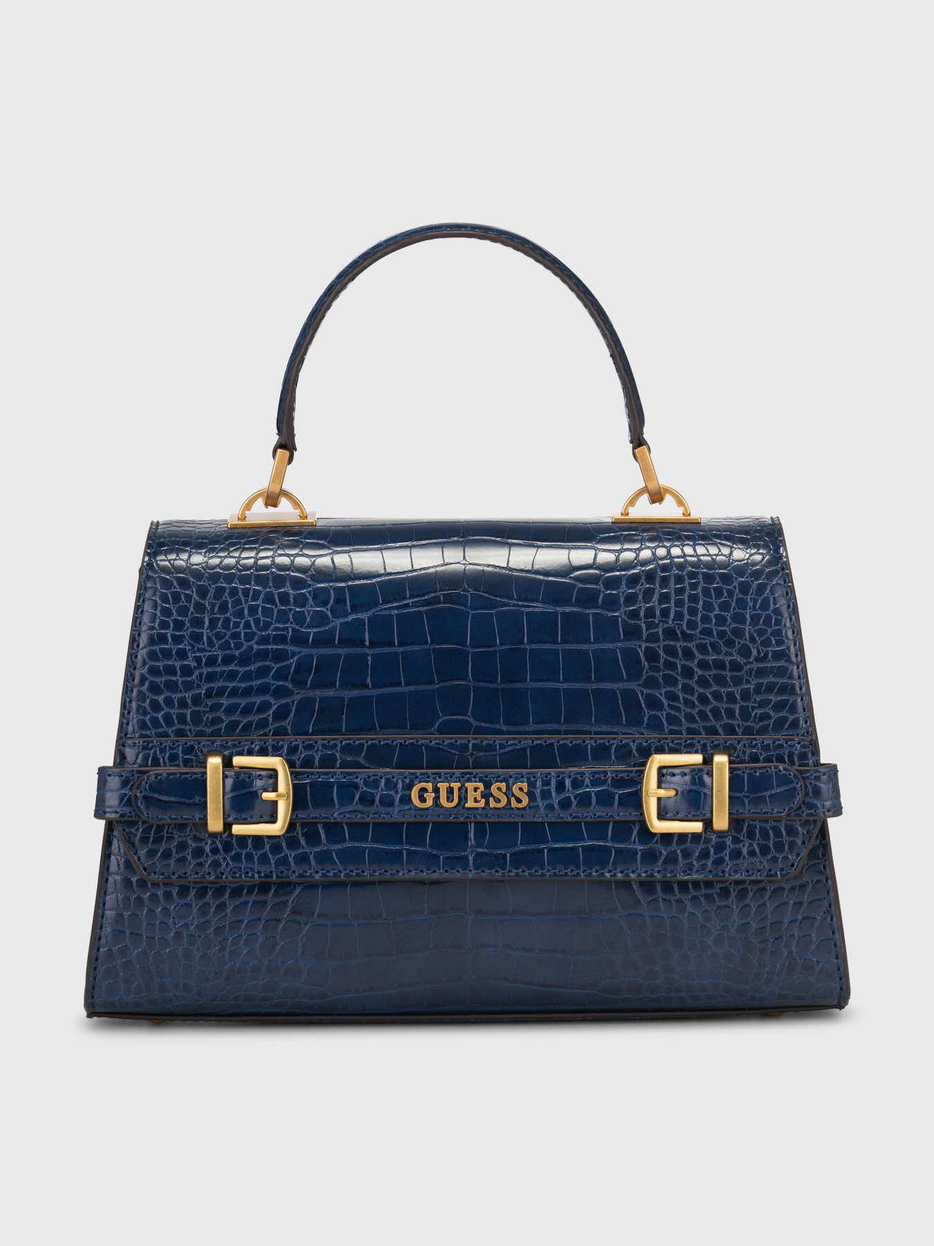 Croco print bag in blue brand GUESS — Globalbrandsstore.com/en